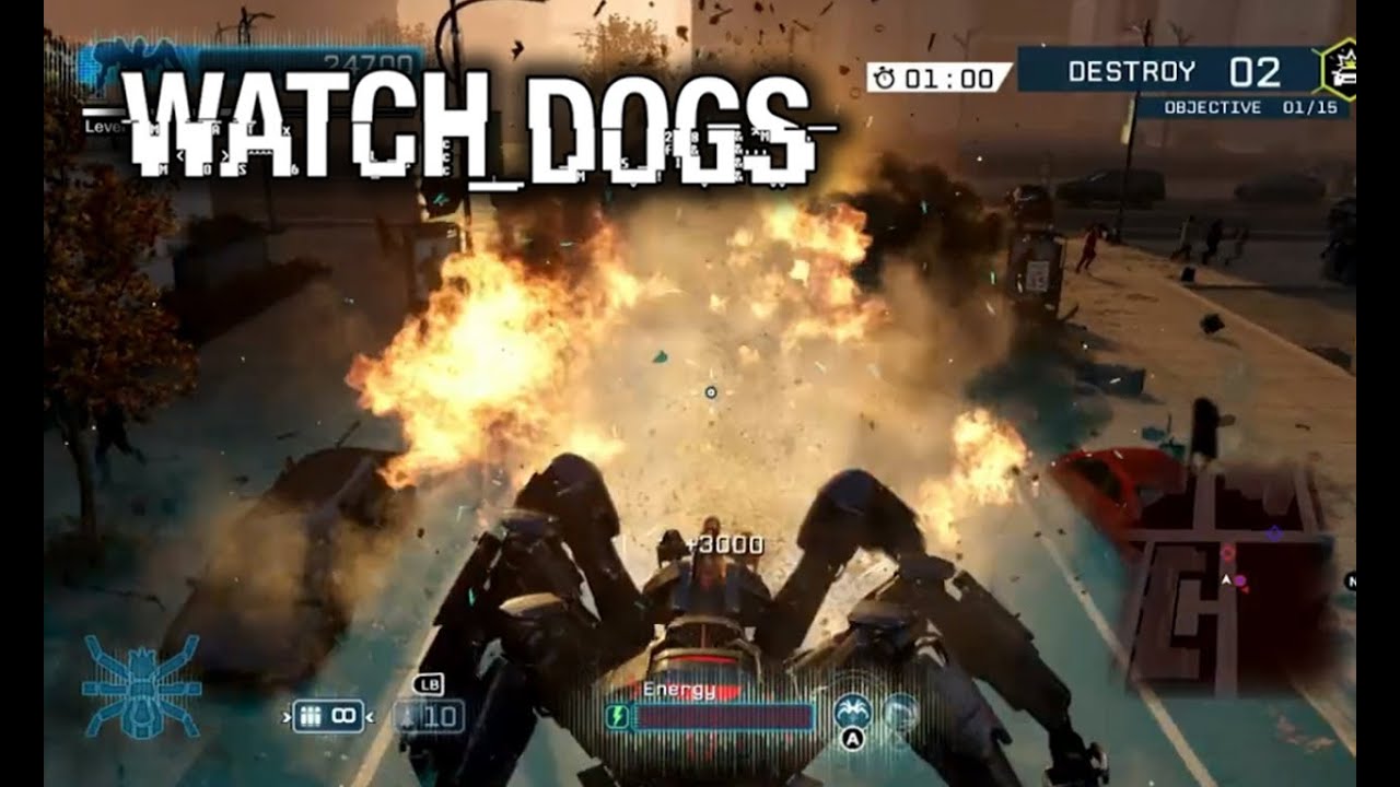 Watch Dogs Robot Spider Tank Gameplay! Side Missions Activities ...