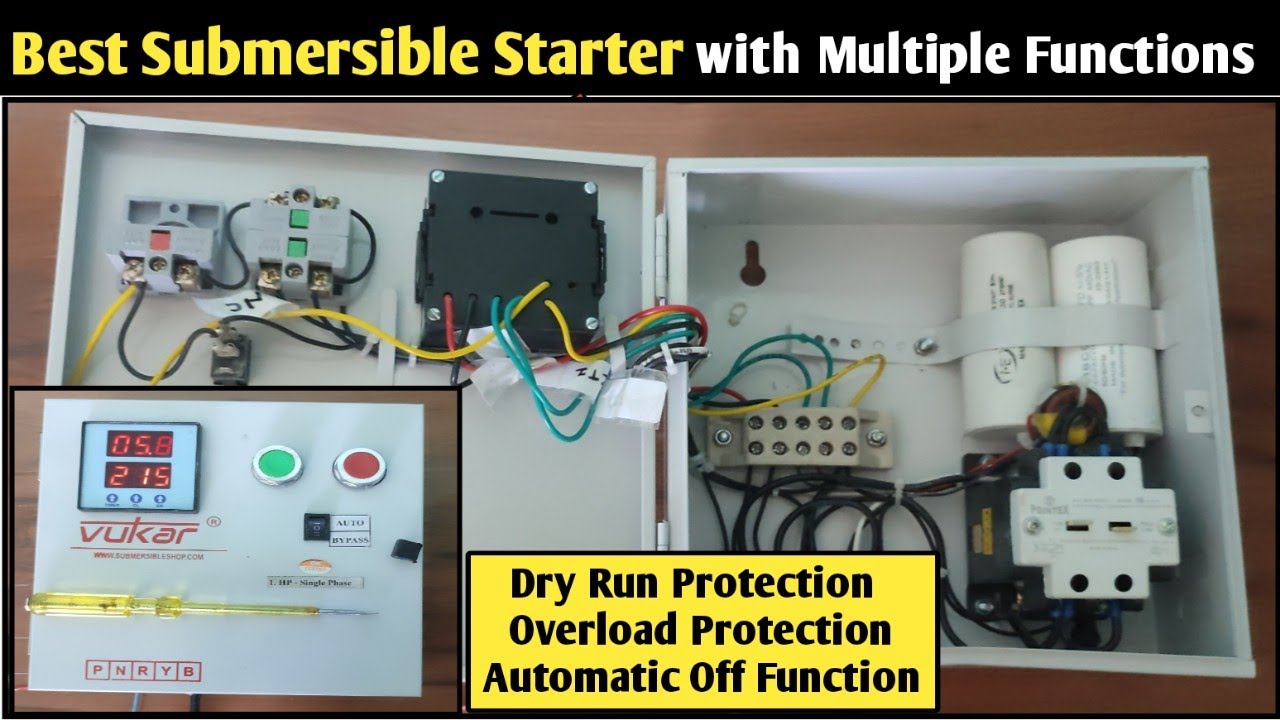 Best Submersible Starter! Submersible Starter Connection! Single Phase ...