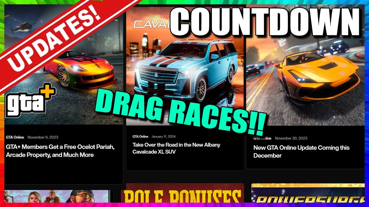Weekly Updates 24 Hours Countdown **DRAG RACES** And More To Come | GTA ...