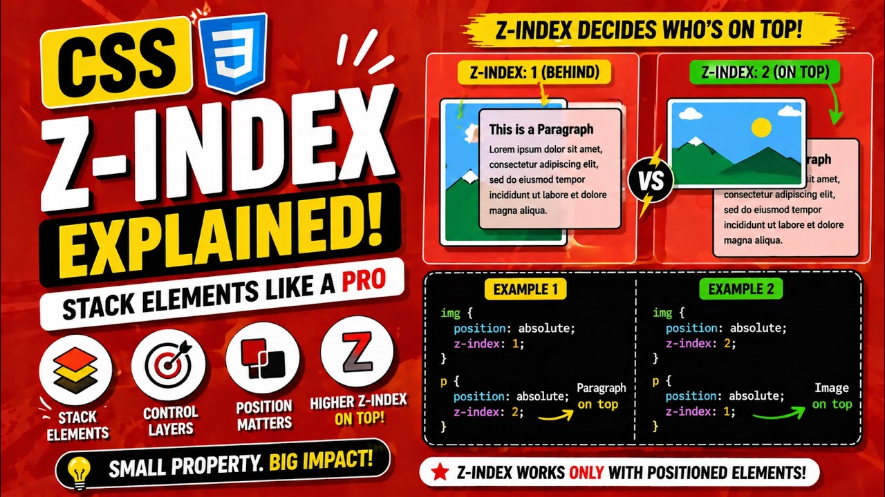 CSS || Z-INDEX || TUTORIAL. - YouTube