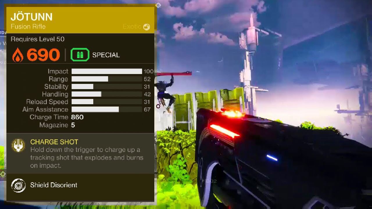 Destiny 2 | Jötuun Exotic Fusion Rifle Review - YouTube