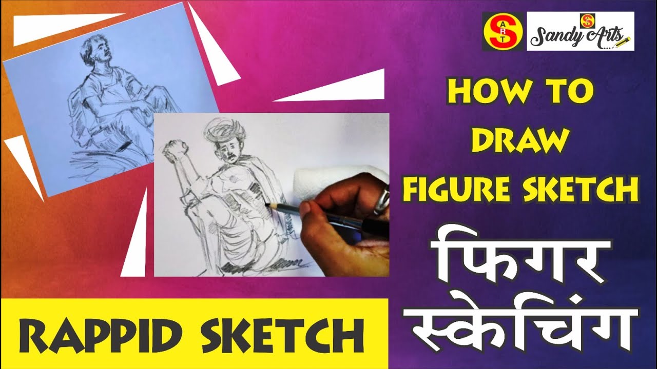 Sandy Arts, How to make figure sketch #drawing #sketch #pencildrawing ...