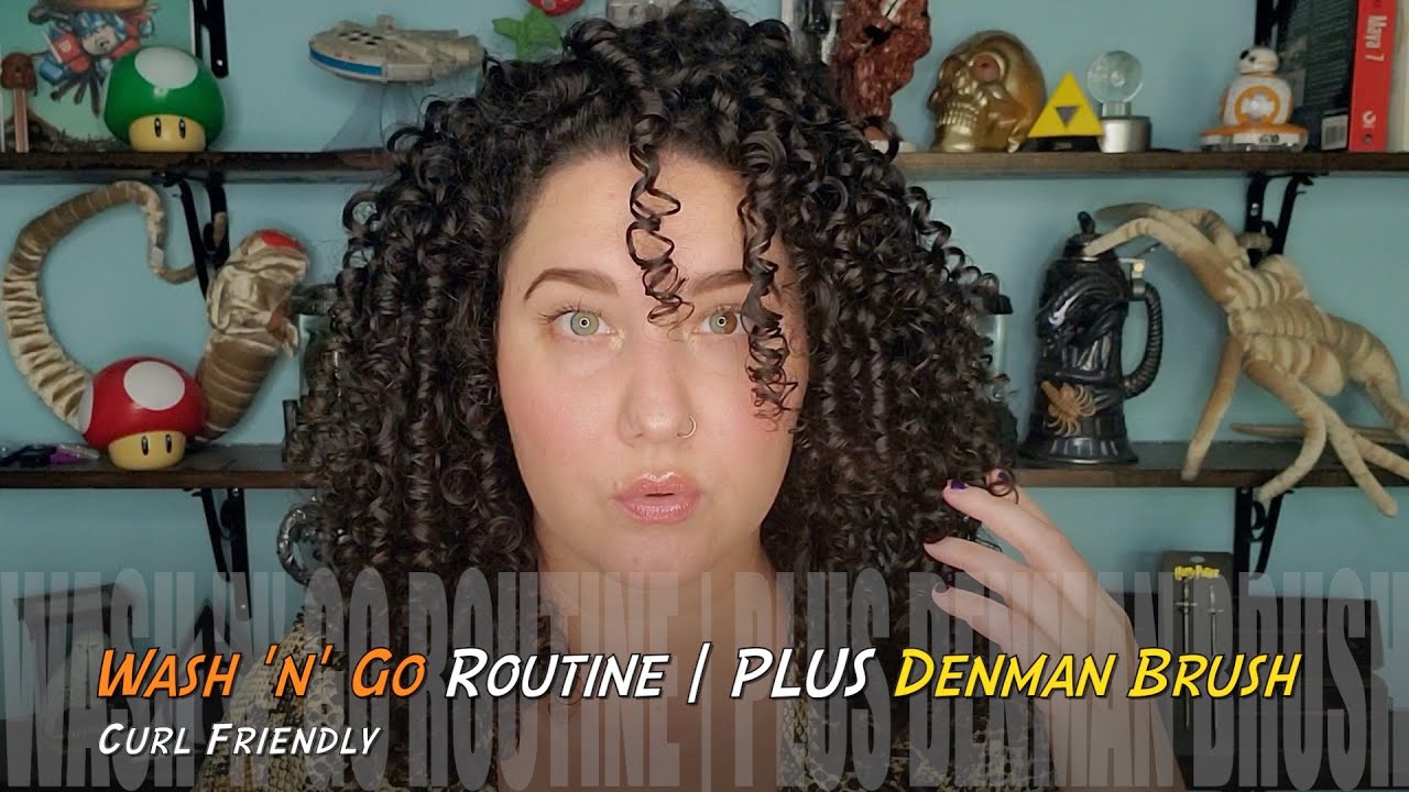 Wash 'N' Go Routine | Style with Denman Brush - YouTube