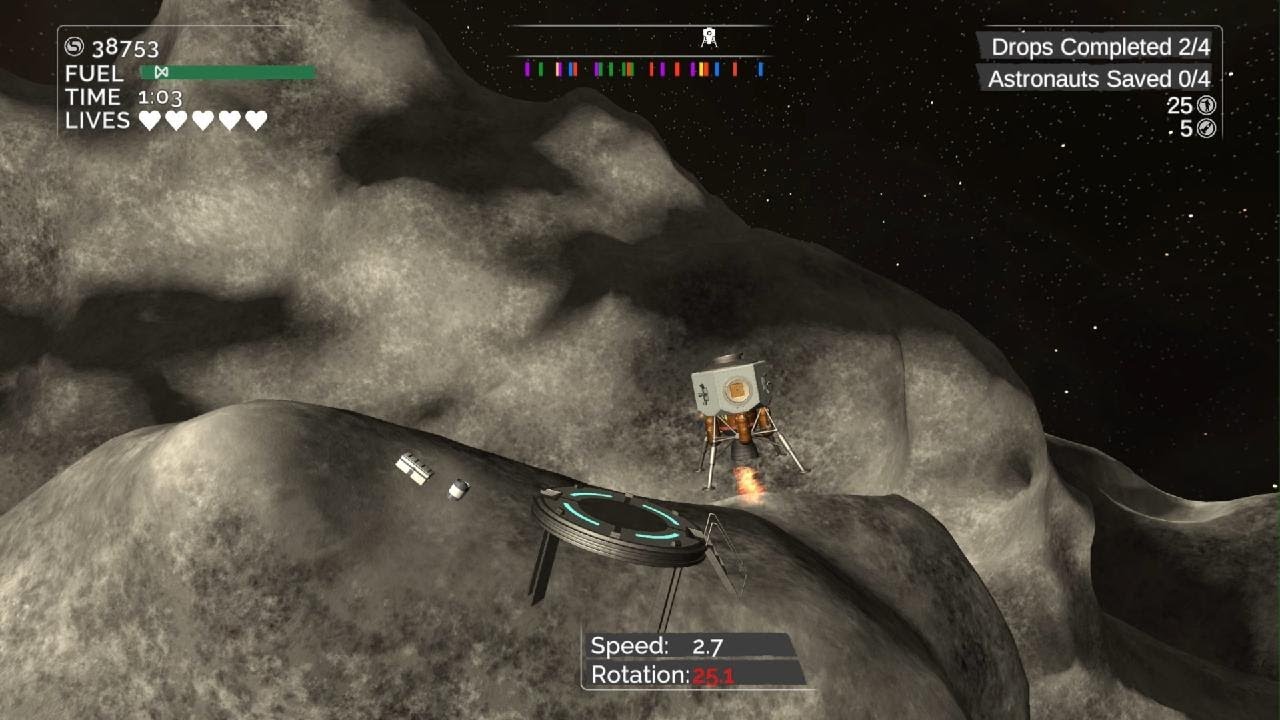 Dropship Commander recorrent bug on asteroid level - YouTube