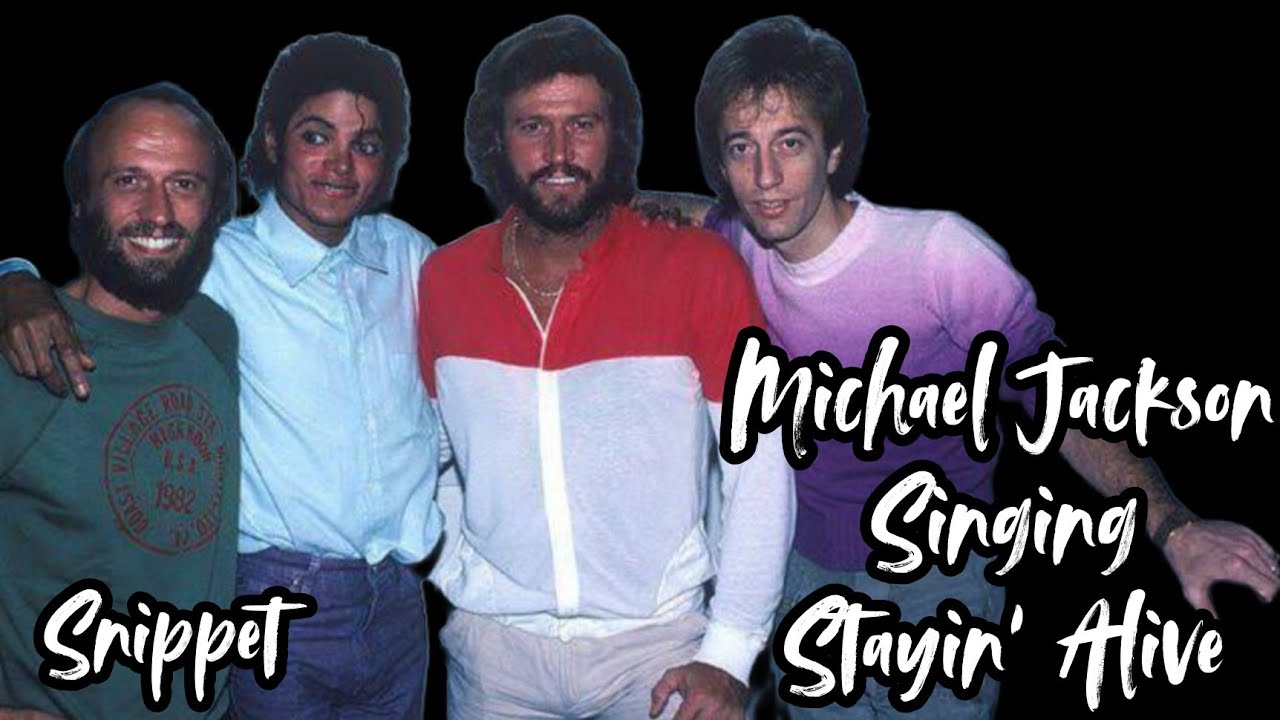 MICHAEL JACKSON - SINGING STAYIN' ALIVE - BEE GEES - YouTube
