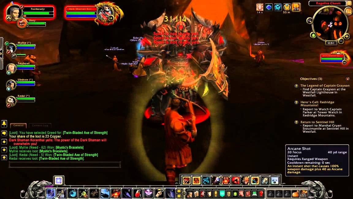 Ragefire Chasm World of Warcraft (Level 16-17 Hunter Fruitbowljr) - YouTube