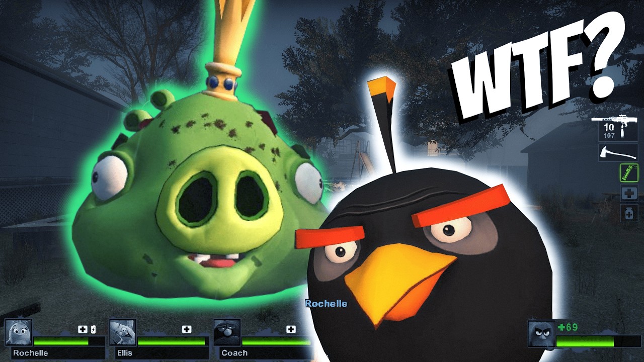 LEFT 4 DEAD 2 con MODS de ANGRY BIRDS 🐦😡 - YouTube