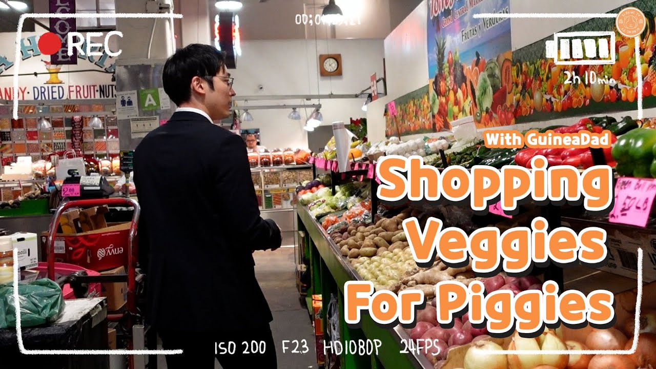 Vlog: Shopping Vegetables for My Guinea Pigs!💗🧡 | SiRuMi TV - YouTube