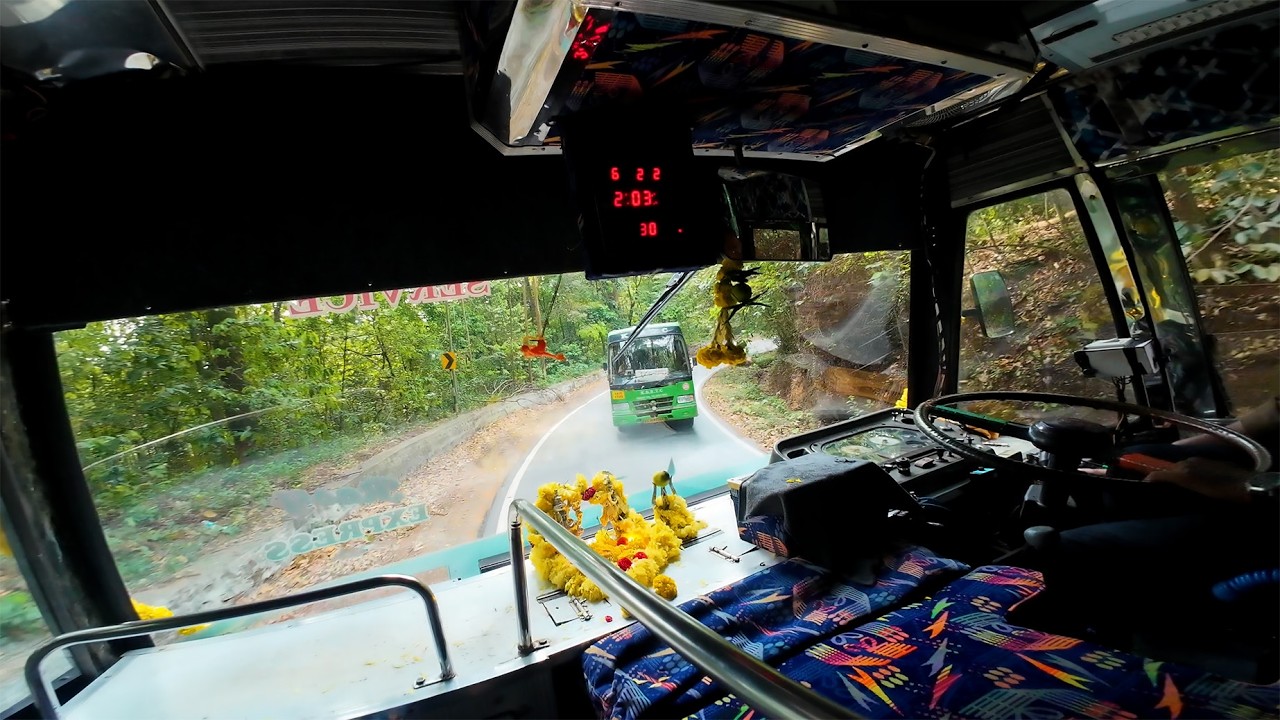 POV Bus Ride on Ghat Road with Multiple Hairpin Bends - FULL Journey ...