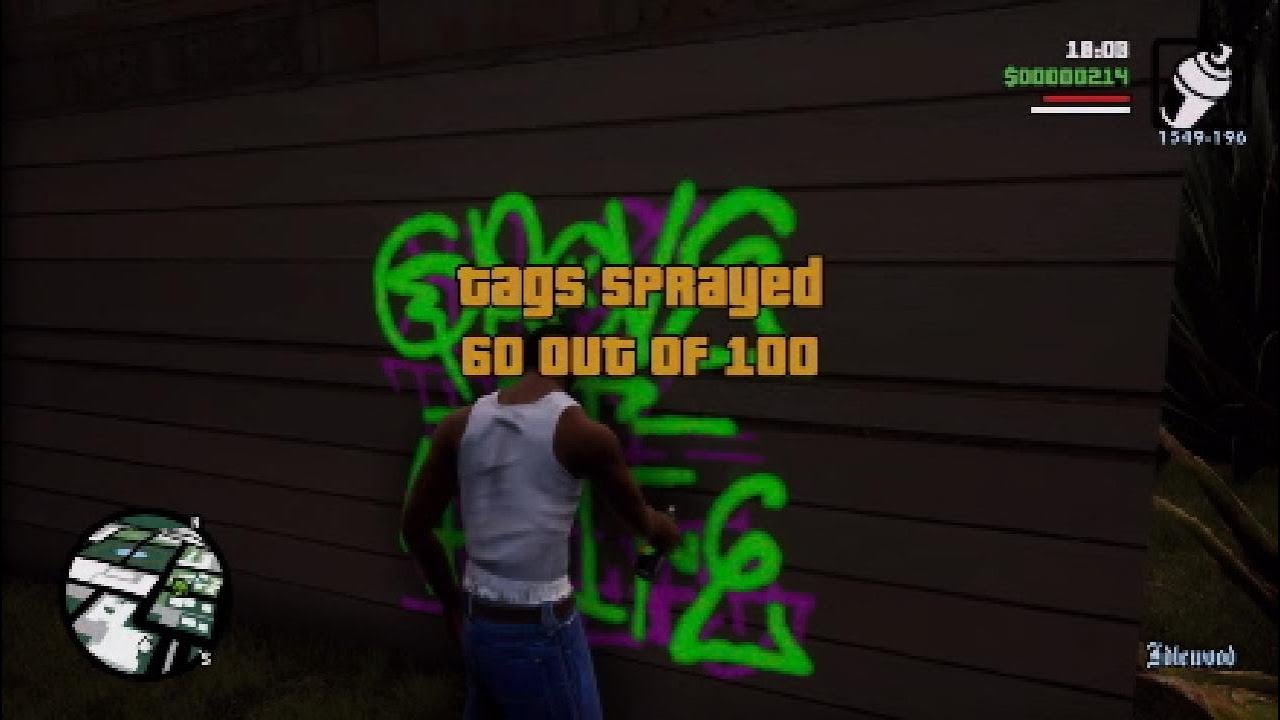 GANG TAGS PART 3! Gang Tags 41-60! GTA SAN ANDREAS 100% + PLATINUM #6 ...