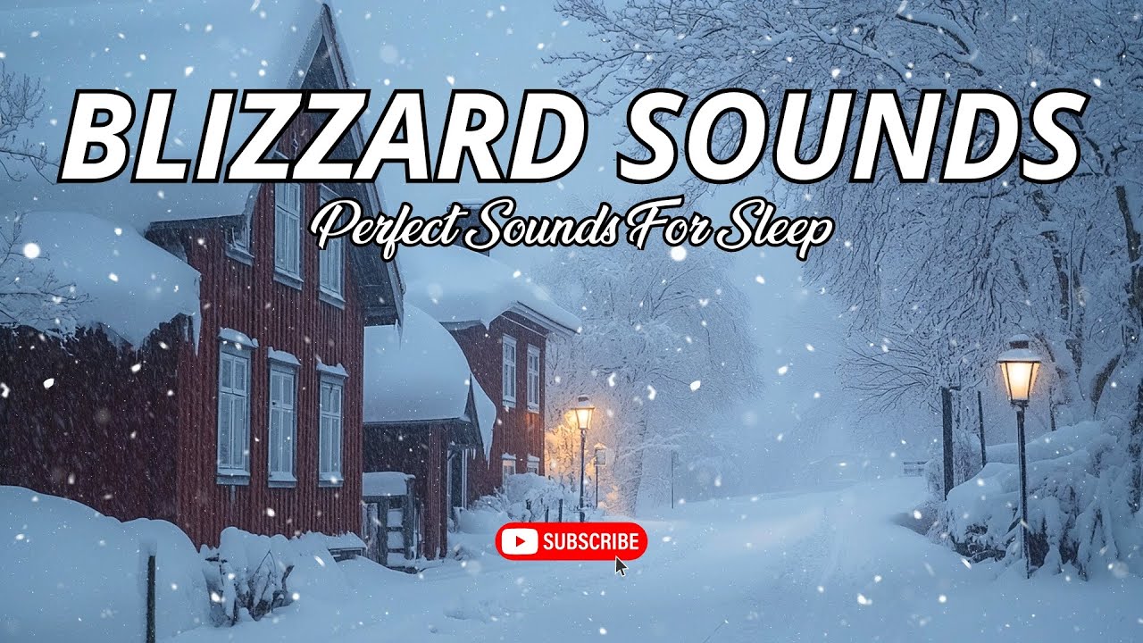 Freezing Wind Storm & Heavy Blizzard Sounds for Sleeping┇Loud Blowing ...