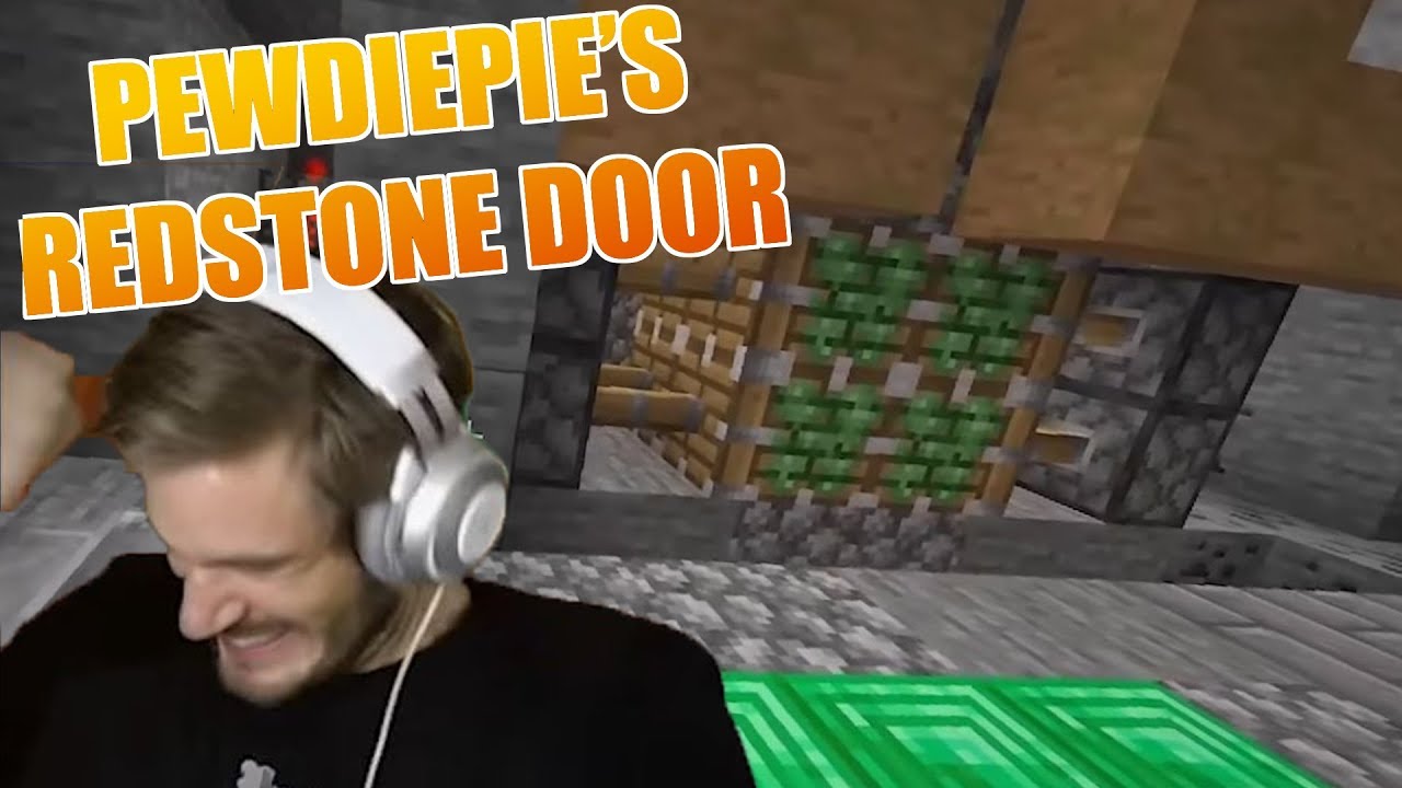 How to Make Pewdiepie's 2x2 Redstone Door (Java Edition) - YouTube