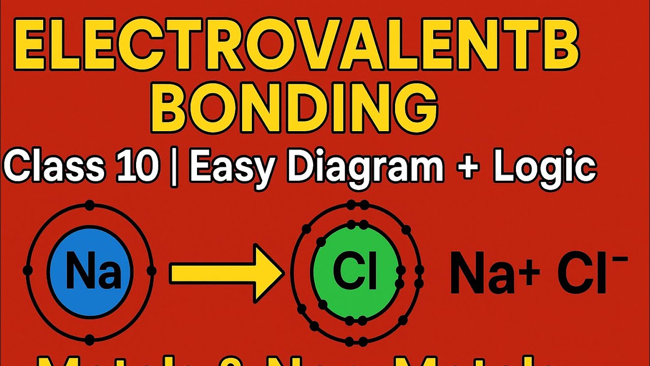 Electrovalent Bonding Explained | Class 10 Science | Metals & Non ...