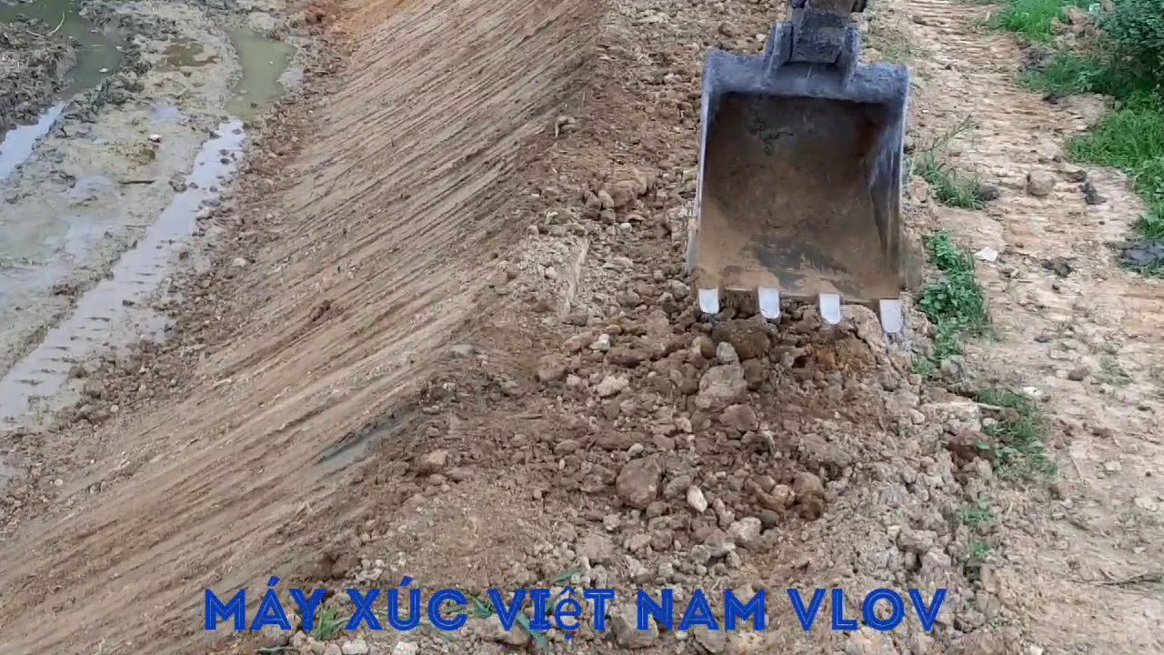 Máy xúc bạt ta luy. Cách vuốt ta luy âm nhanh gọn đẹp cách làm sáng tạo ...