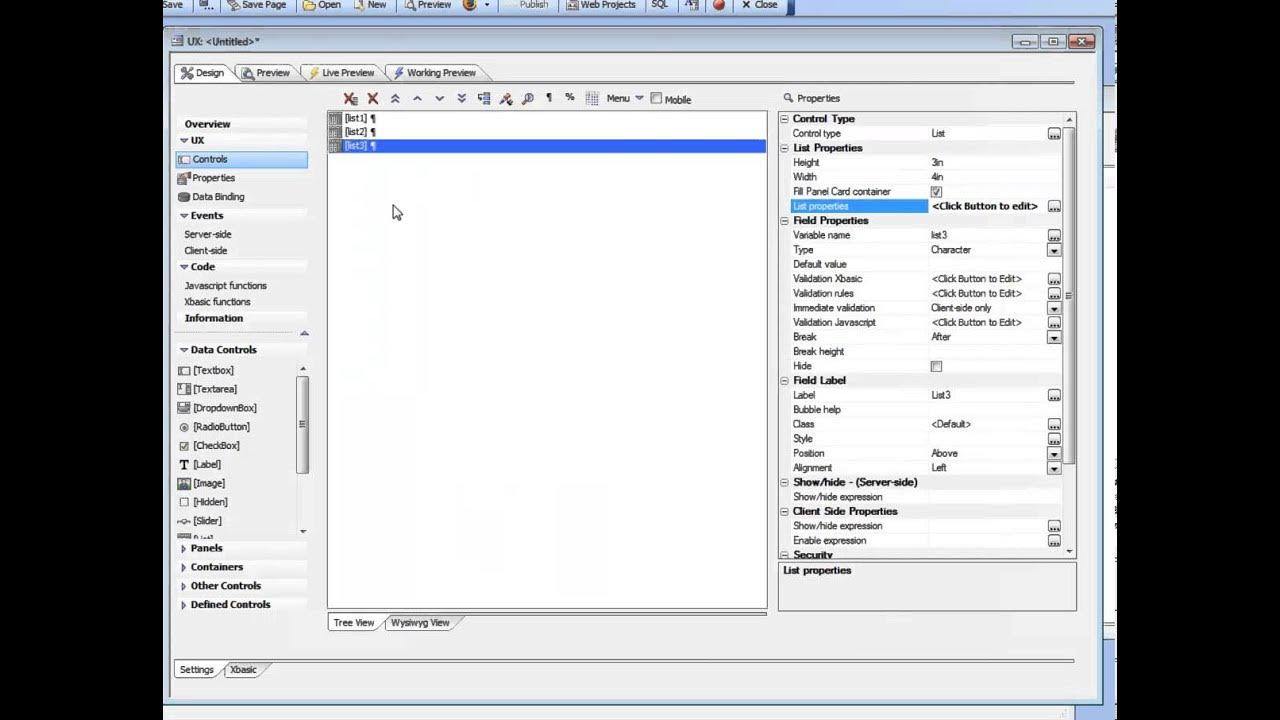 AA List Control - Multiple Data Sources - SQL, DBF, Static Data, Custom (Xbasic), and Javascript ...