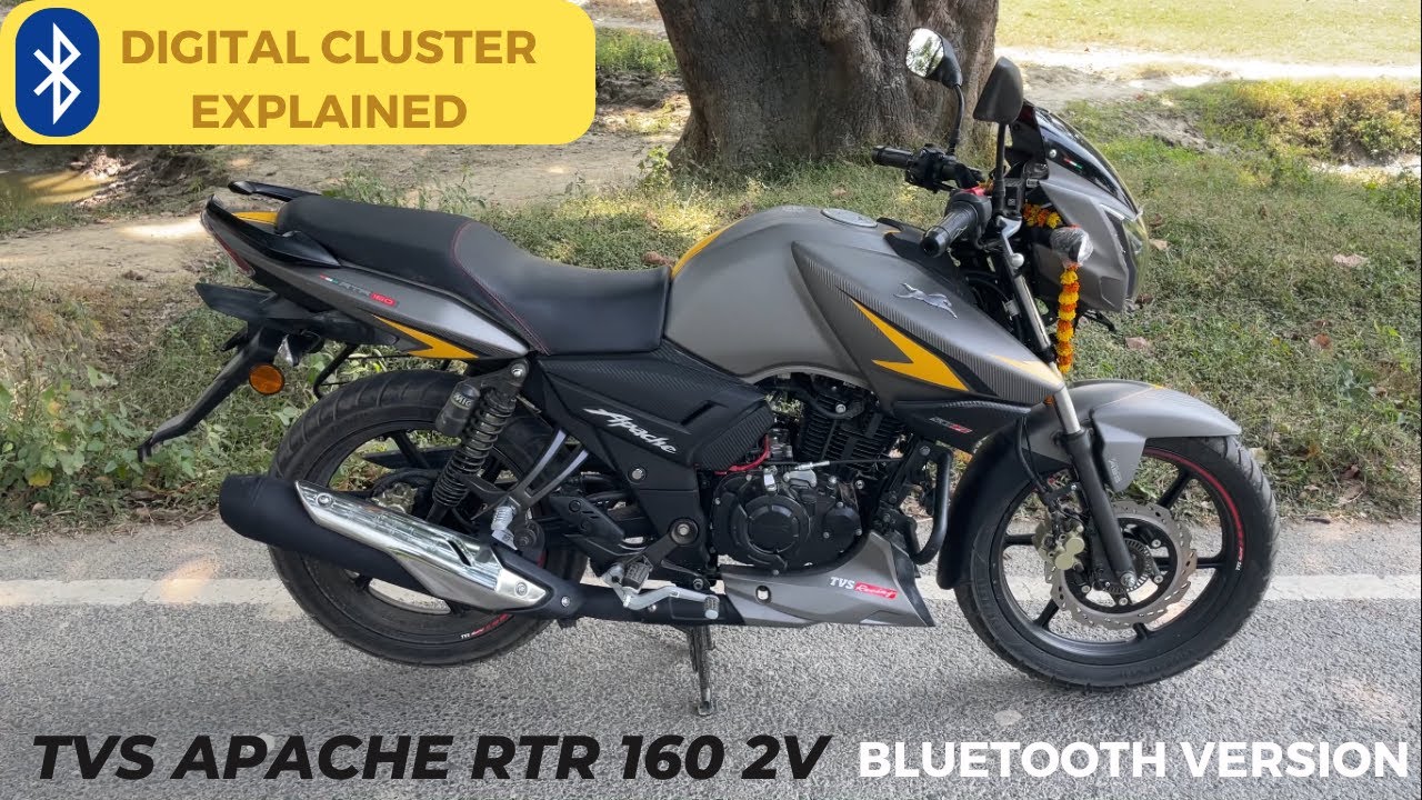 2022 New TVS Apache RTR 160 2V BS6 Bluetooth Edition Digital cluster ...