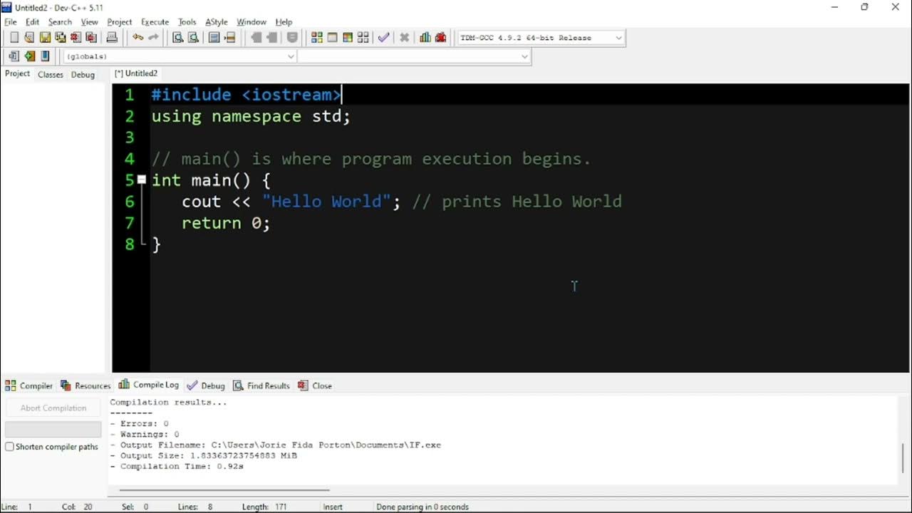 Explaining basic Syntax in C++ (Tagalog) - YouTube