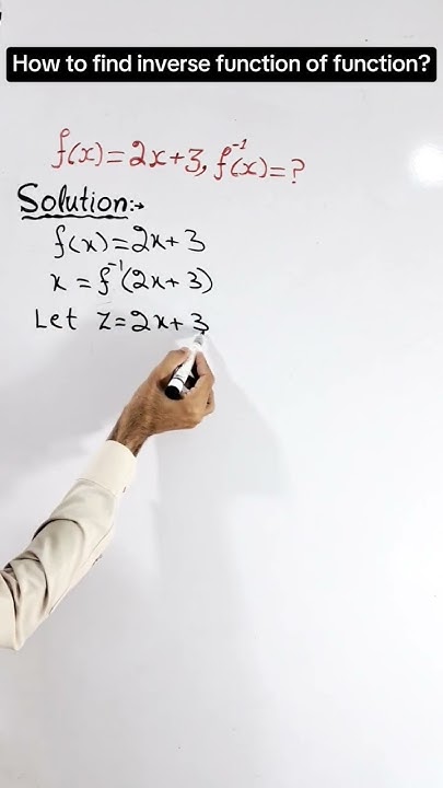 Inverse function of function | Inverse functions | #shorts #short # ...