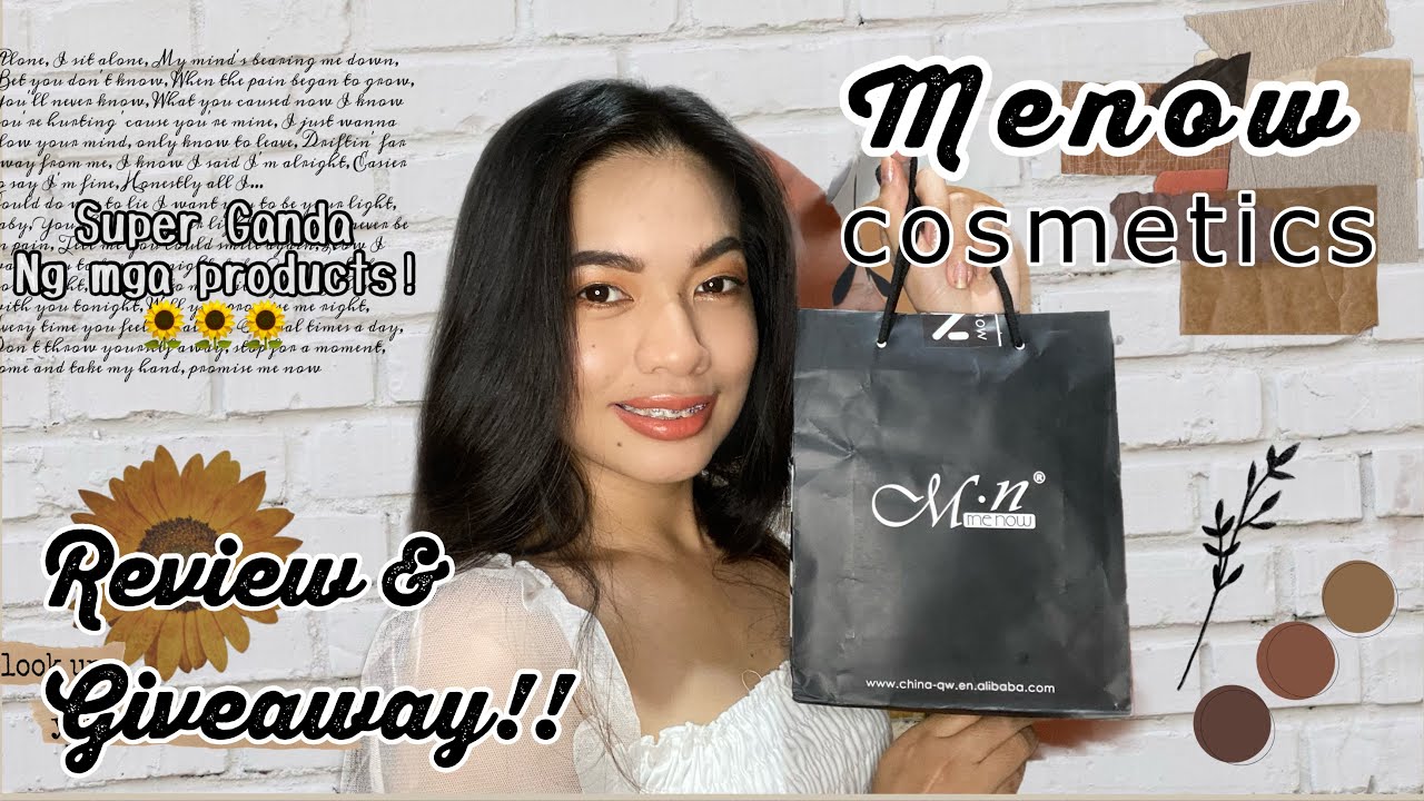 MENOW COSMETICS REVIEW + GIVEAWAY (CLOSED) TheJDiariesVlogs! - YouTube
