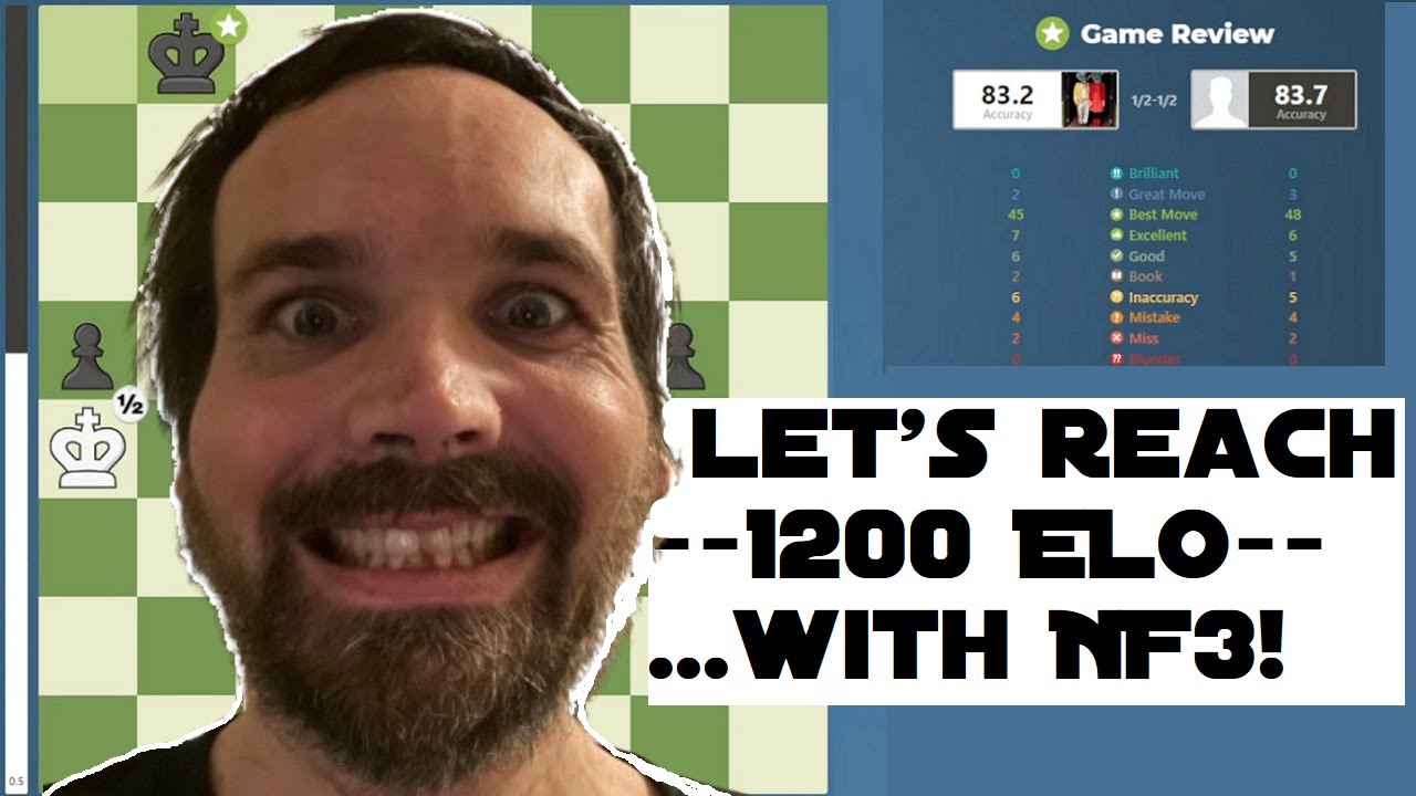 Reach 1200 ELO On Chess.com - Ditch E4 and get Flexible with 1. Nf3 ...