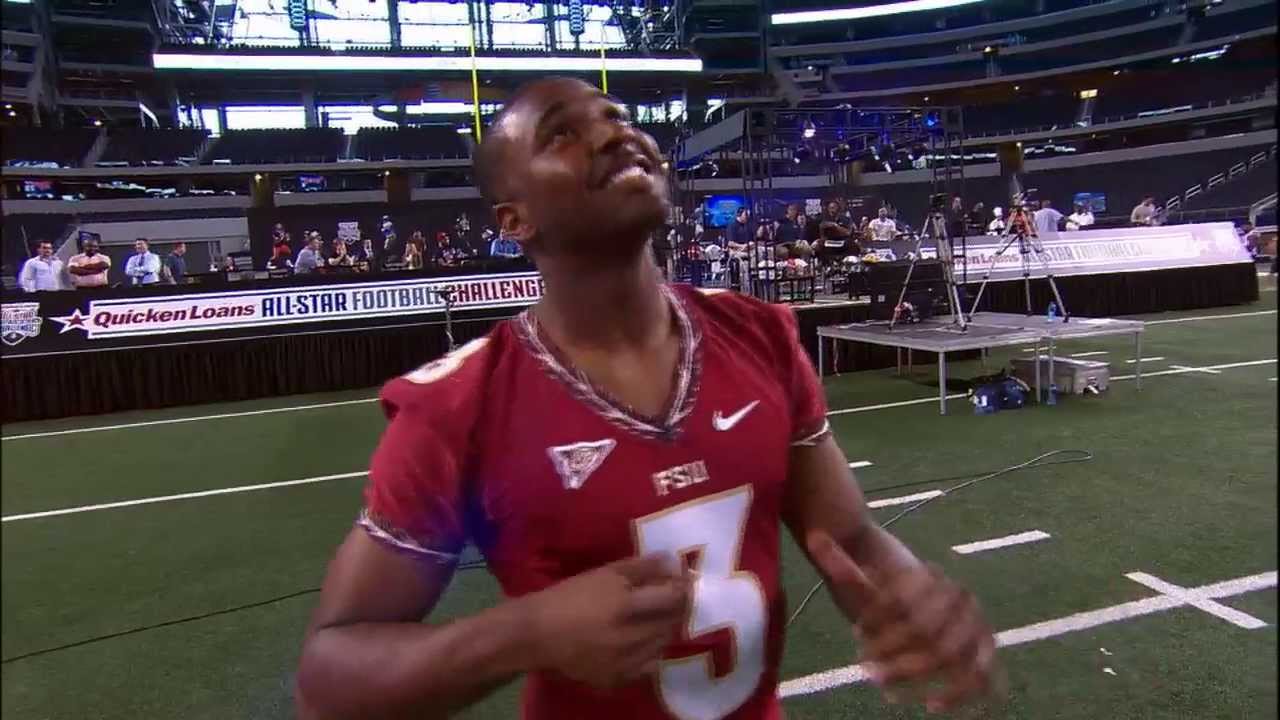 Florida State's E.J. Manuel competes in 2013 Quicken Loans All-Star ...