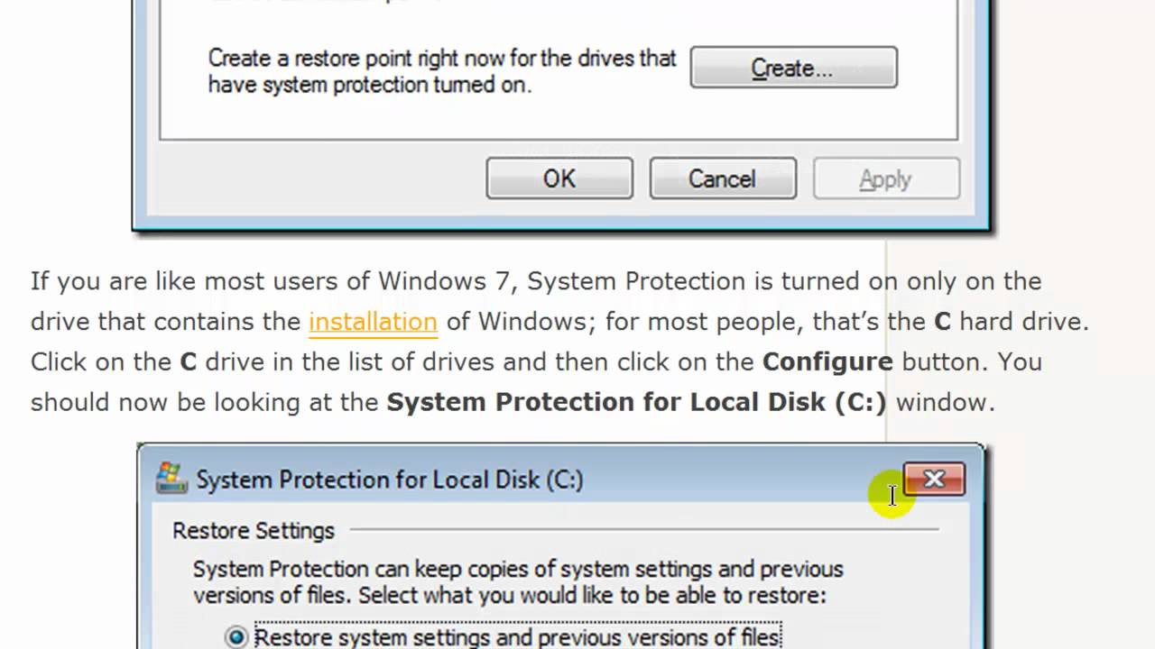 Adjust The Maximum Disk Space Used By System Protection In Windows 7 Adjust The Maximum Disk Space Used By System Protection In Windows 7