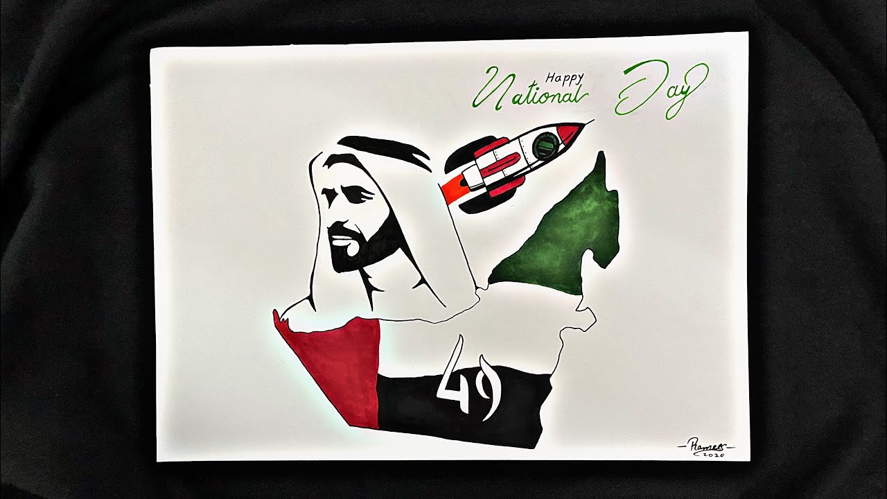 How To Draw Easy Poster For UAE National Day 2th December YouTube how-to-draw-easy-poster-for-uae-national-day-2th-december-youtube