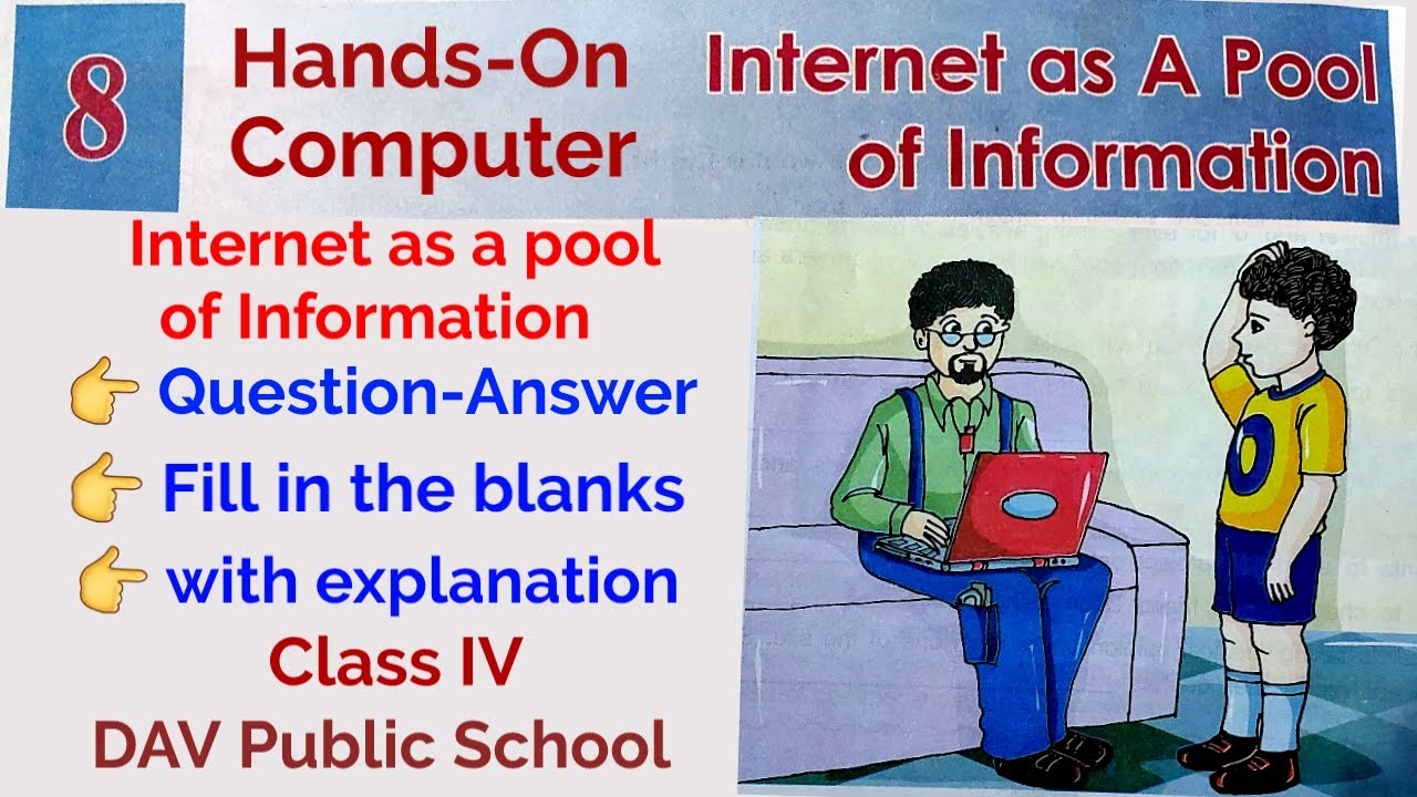 DAV Class 4 computer Chapter 8 Internet as a pool of Information ...