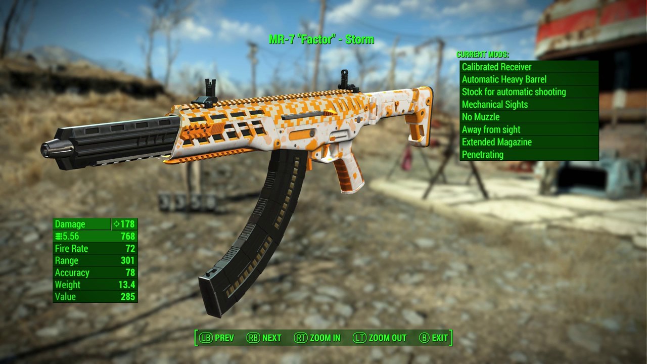 Fallout 4 Mod Review Factor Modular Rifle - YouTube