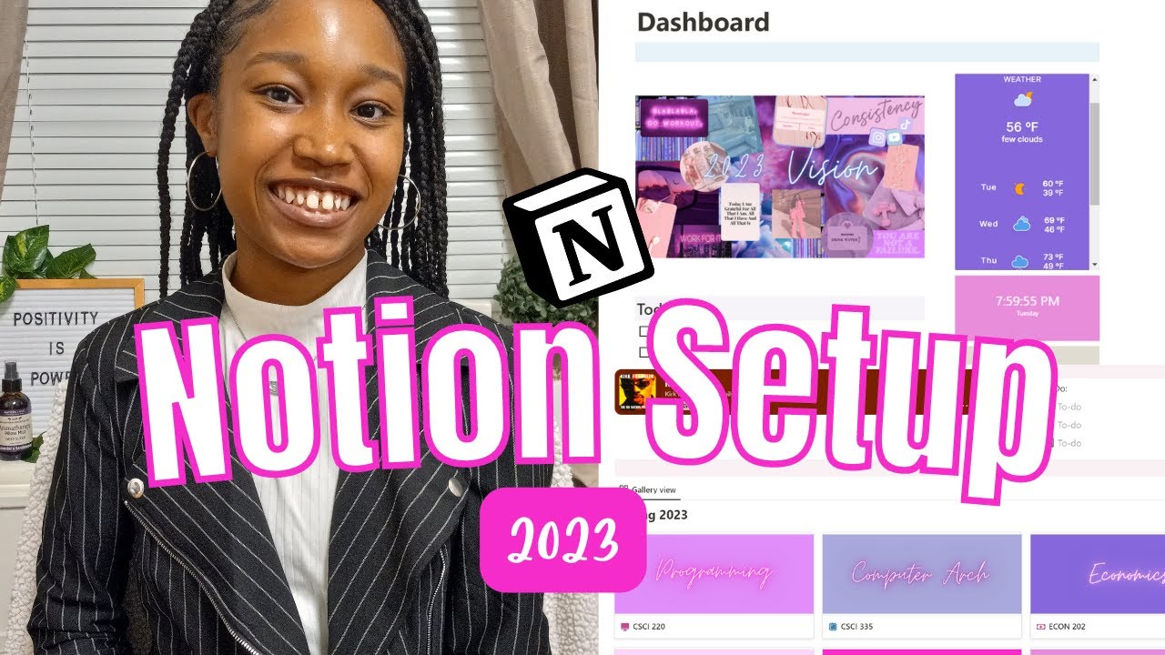 Organize Your School Life With Notion Step By Step Guide 2023 Notion Setup Notion Notiontour 0716