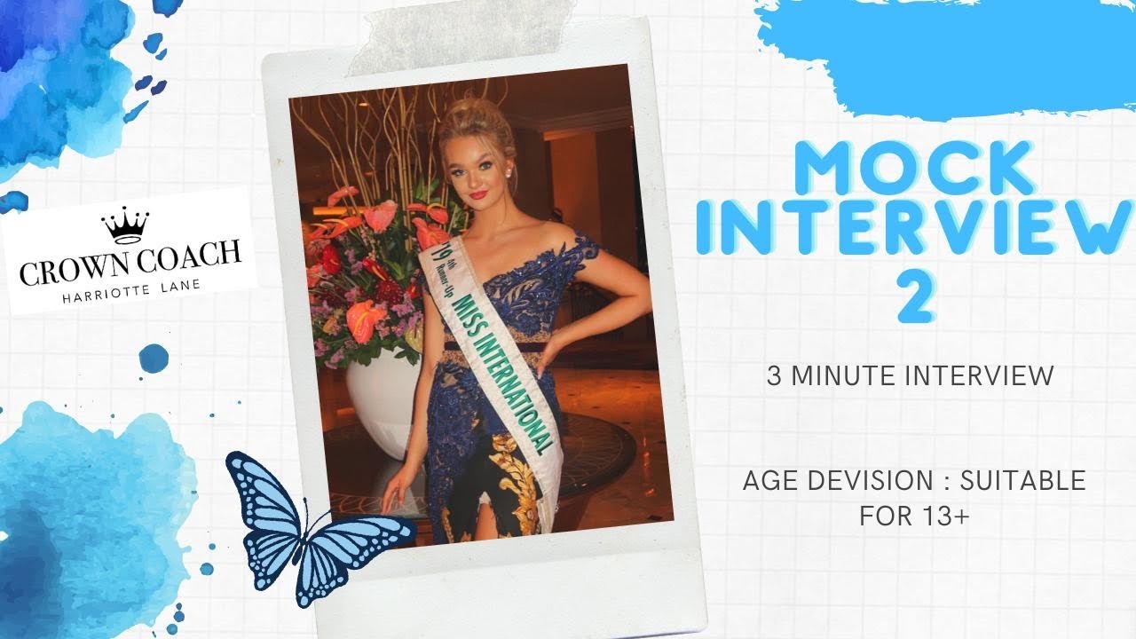 3 minute pageant mock interview, helping you win a pageant | episode 2 ...