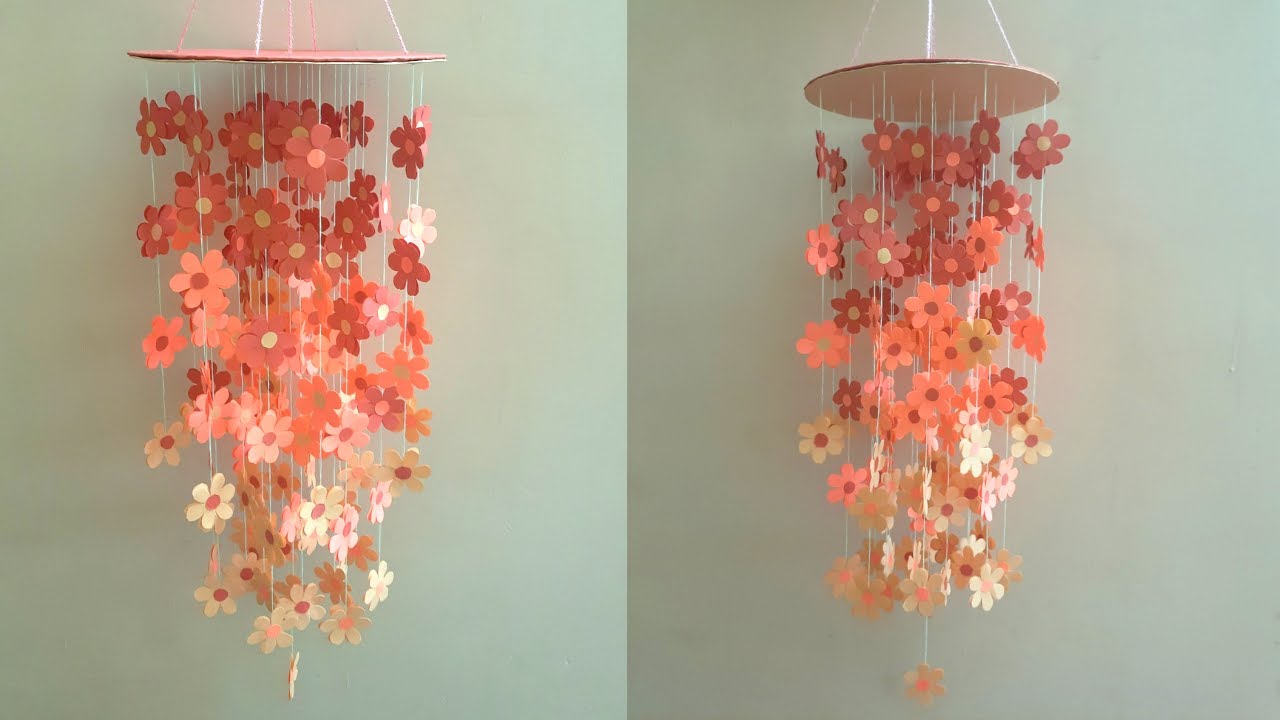 Handmade Paper Wall Hanging | Simple paper craft | wall decoration ...