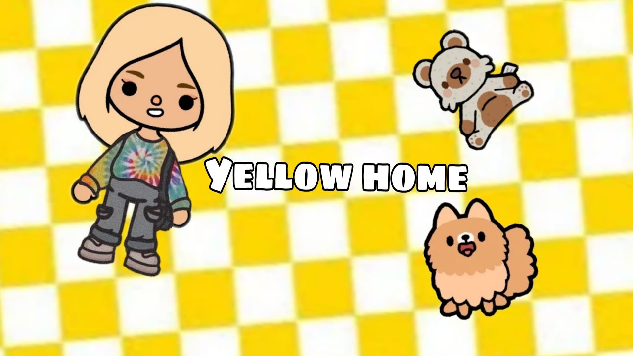 yellow home idea make | toca live world 🤍 | #makehome - YouTube
