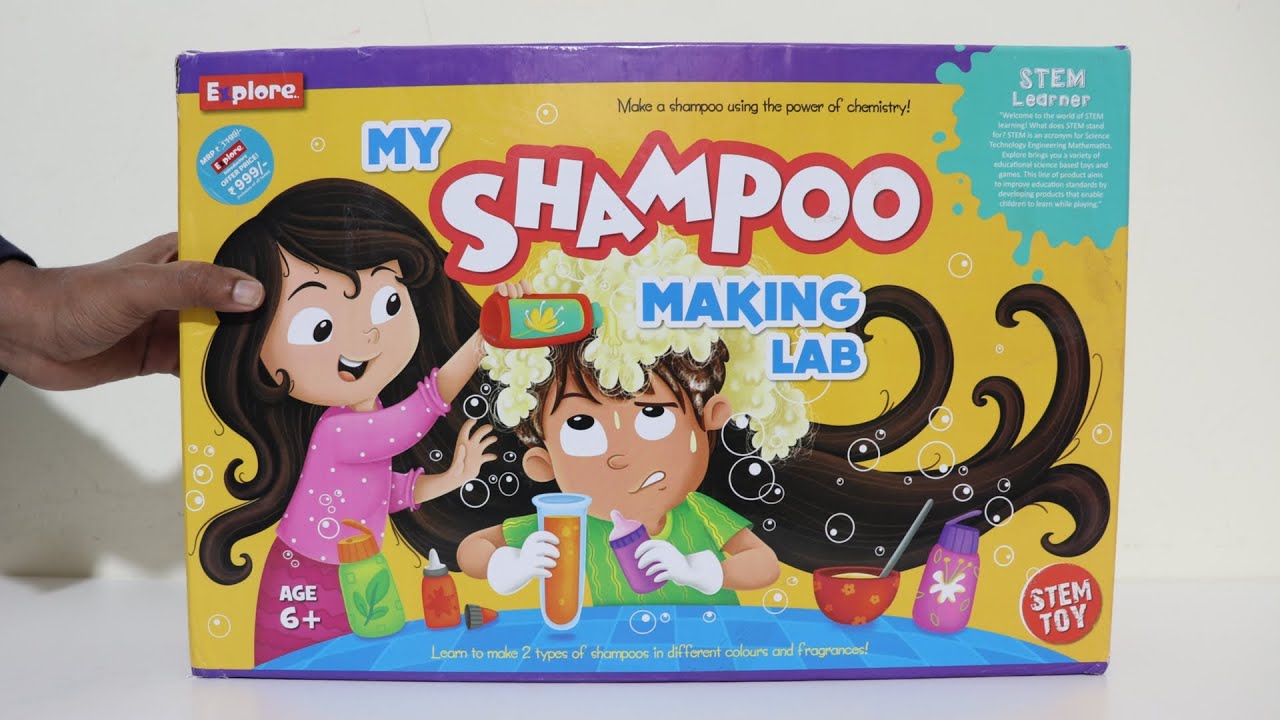 My Shampoo Making Lab - How to make a shampoo - Chatpat toy tv - YouTube