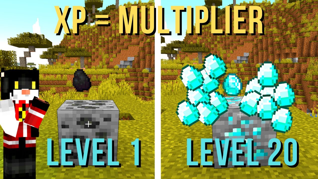 Minecraft but my xp gives me infinite drops - YouTube