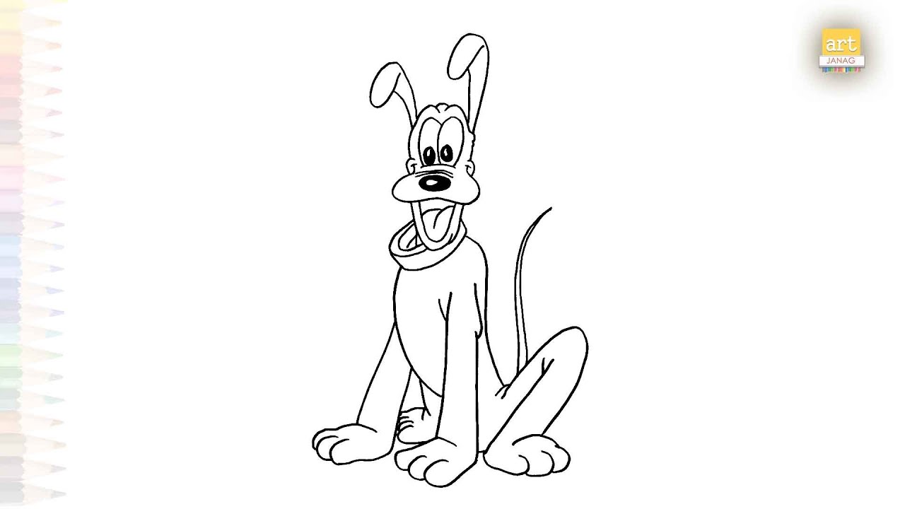 How To Draw Pluto Printable Step By Step Drawing Sheet