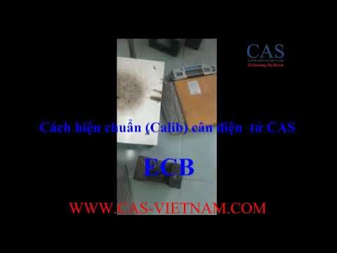 Cách hiệu chuẩn (Calib) cân điện tử CAS ECB - YouTube