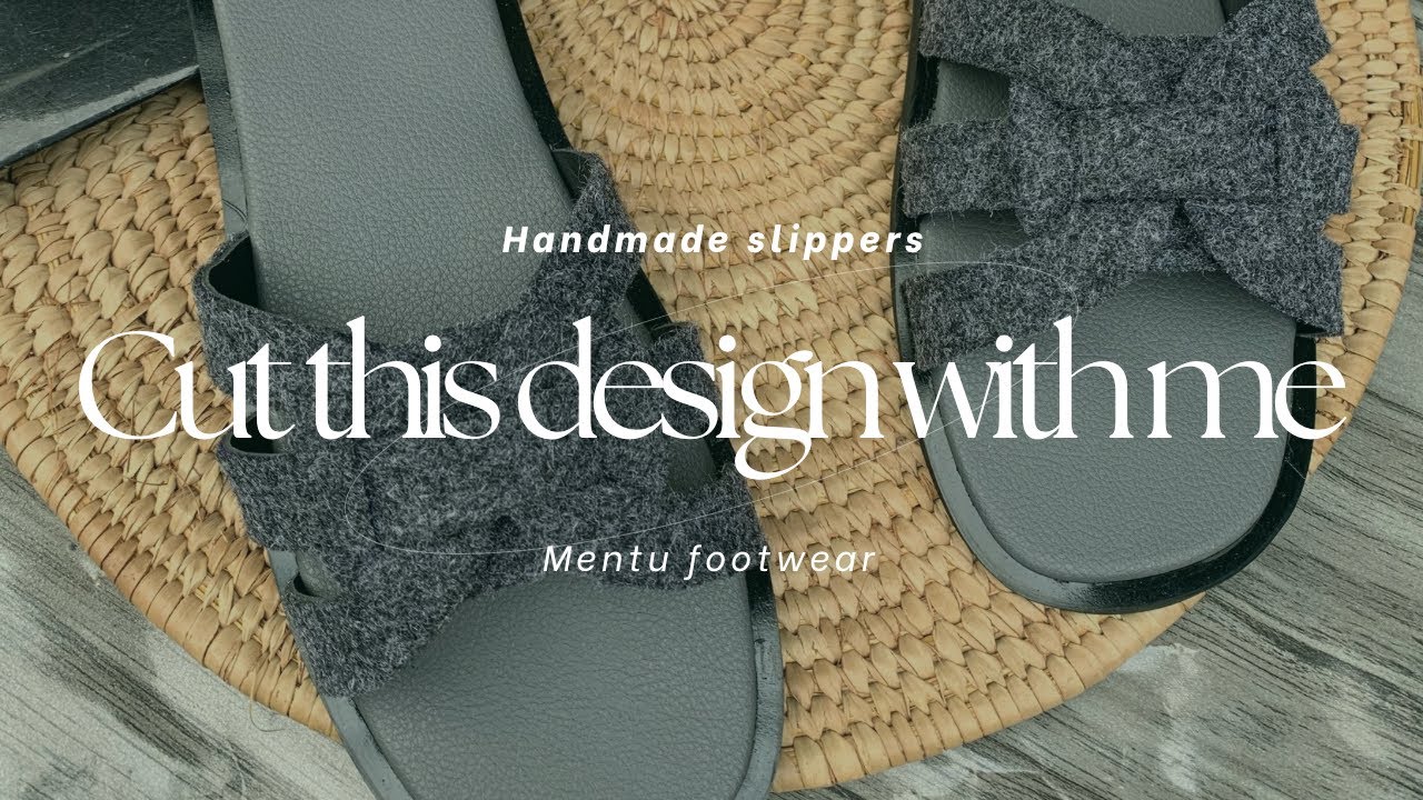 Watch me cut this pattern… How to make Handmade slippers for women ...