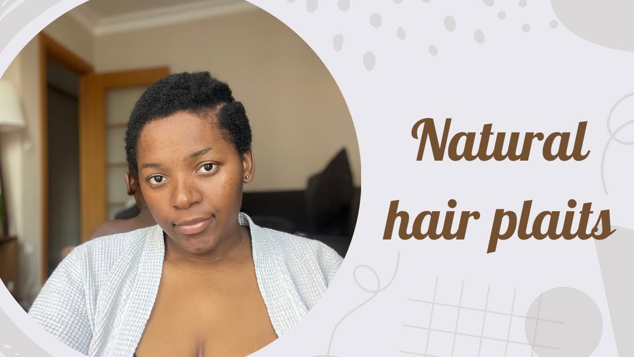 How to plait your own hair with thread at home #naturalhair #hairstyle ...