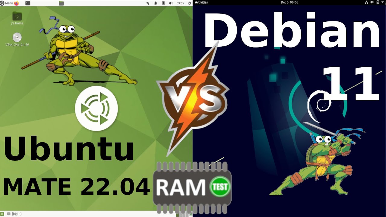 Ubuntu Mate 22.04 vs Debian 11: RAM Usage - YouTube