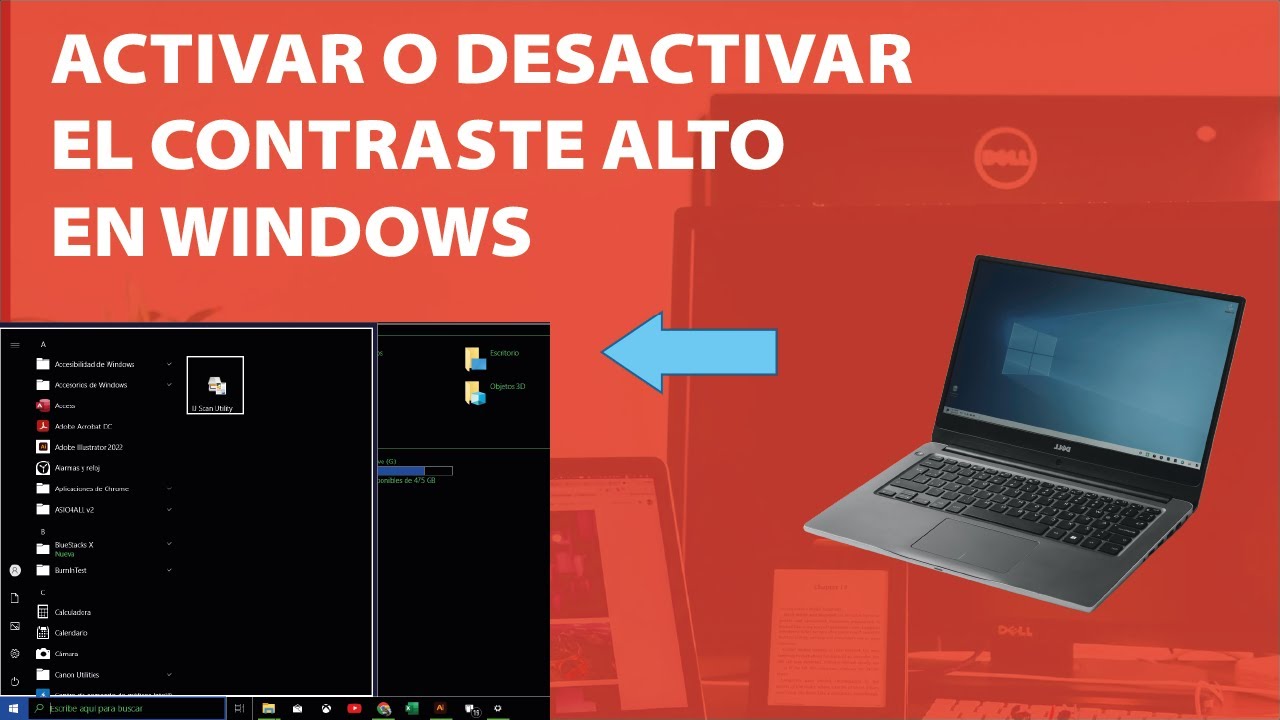 Como activar el contraste alto de pantalla en Windows | 🖥️ Fácil y ...