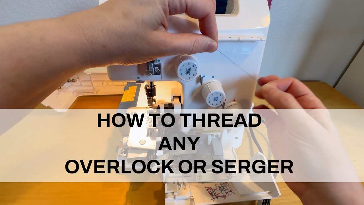 How to Thread an Overlock Serger Sewing Machine - YouTube