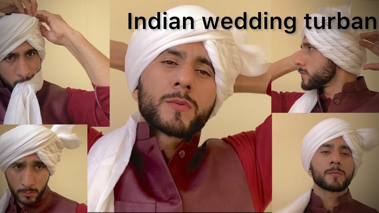 How To Tie Indian wedding turban || shadi turban || majid shah - YouTube