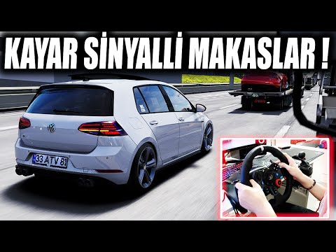SİNYALLİ MAKAS ATIYORUZ ! 330 KM HIZLA KAZA !!! VOLKSWAGEN GOLF R ASSETTO CORSA [ Logitech G29 ]