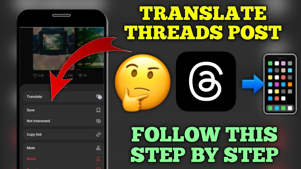 How to Translate Threads Post - YouTube