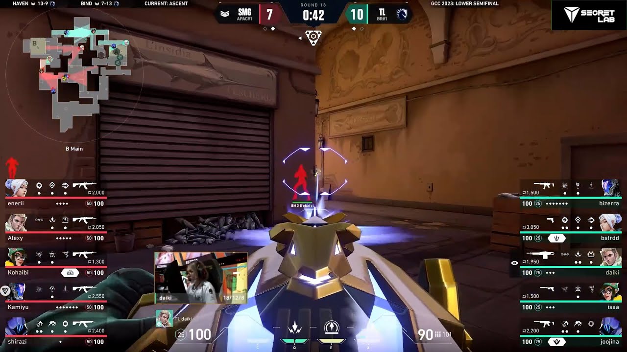 TL daiki with a 4K to hold the site vs Team SMG | VCT GC Champions 2023 ...