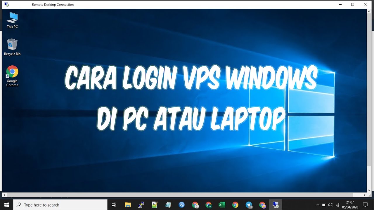 Cara Login VPS Windows - YouTube