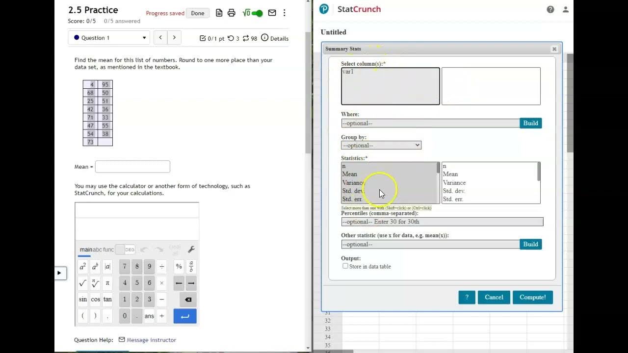 Finding Summary Stats With Statcrunch YouTube finding-summary-stats-with-statcrunch-youtube