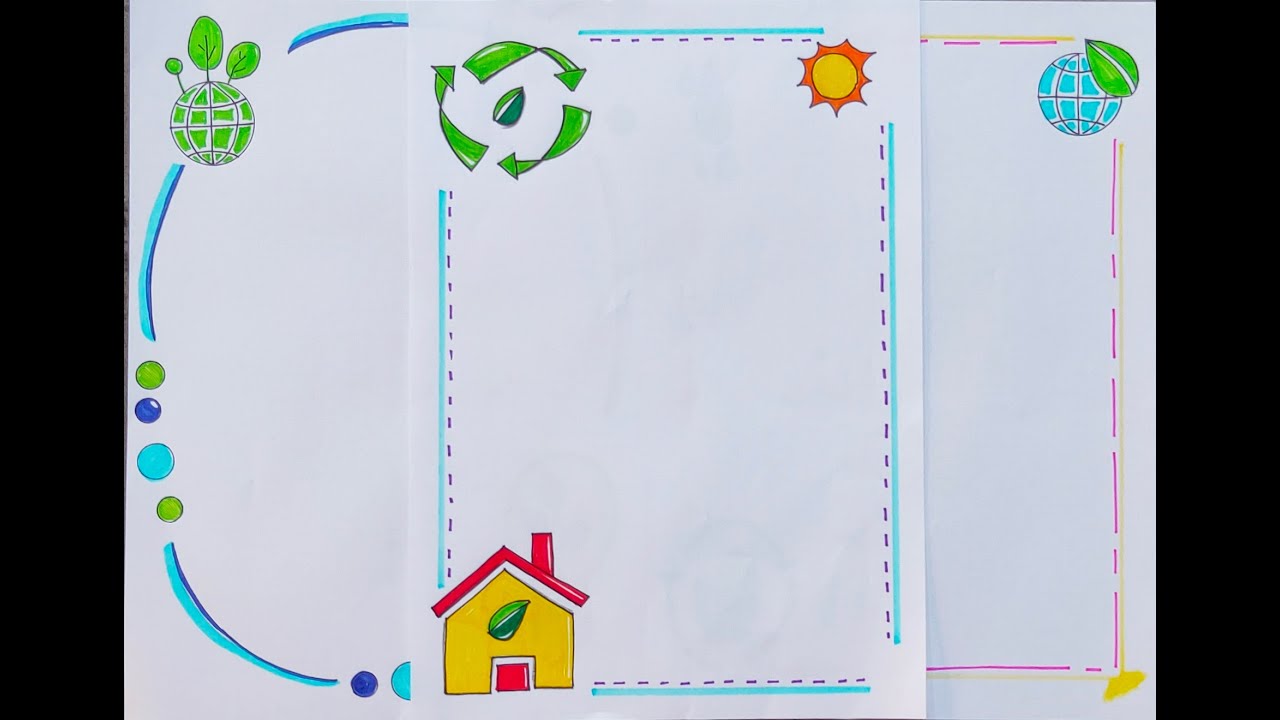 ENVIRONMENT| BORDER DESIGNS ON PAPER| BORDER DESIGNS FOR PROJECTS ...