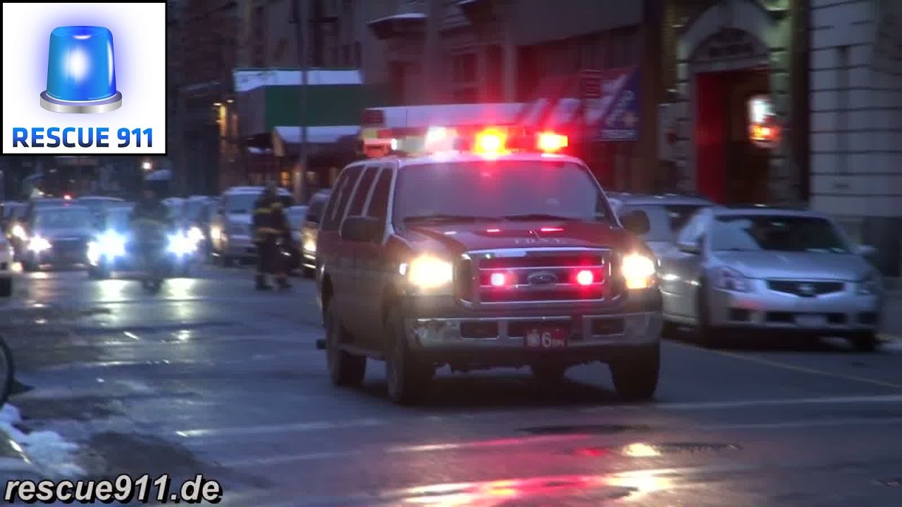 FDNY Battalion 6 (+ Ladder 3) - YouTube
